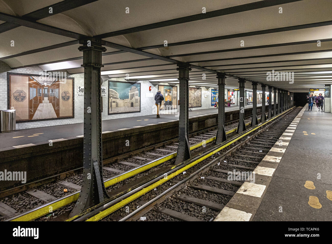 Sophie-Charlotte-Platz U-Bahn Underground railway station on the U2 ...