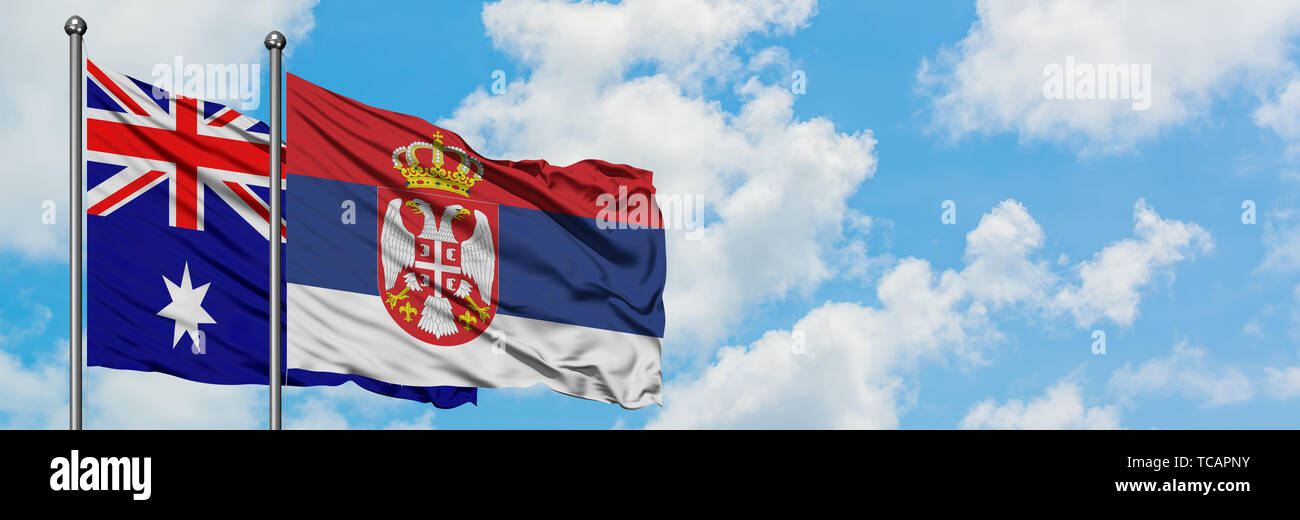 Australia serbia flag hi-res stock photography and images - Alamy