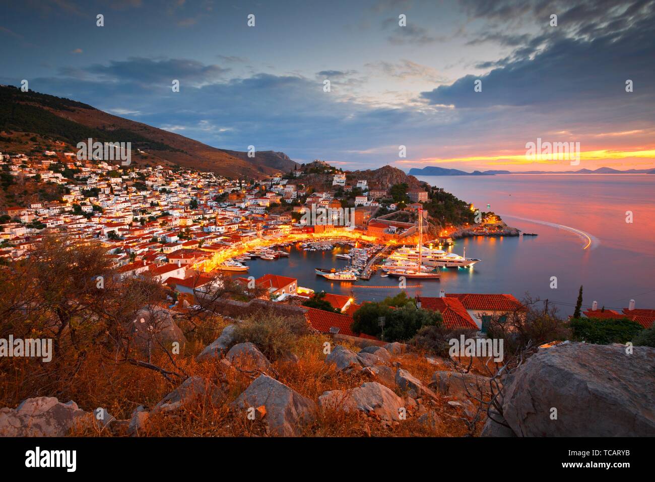 Hydra town hi-res stock photography and images - Alamy