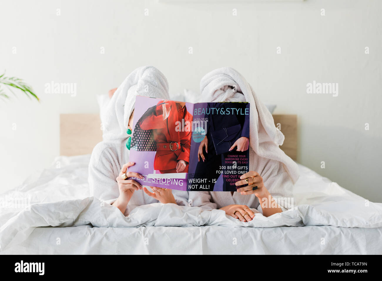 Magazine lying on bed hi-res stock photography and images - Alamy