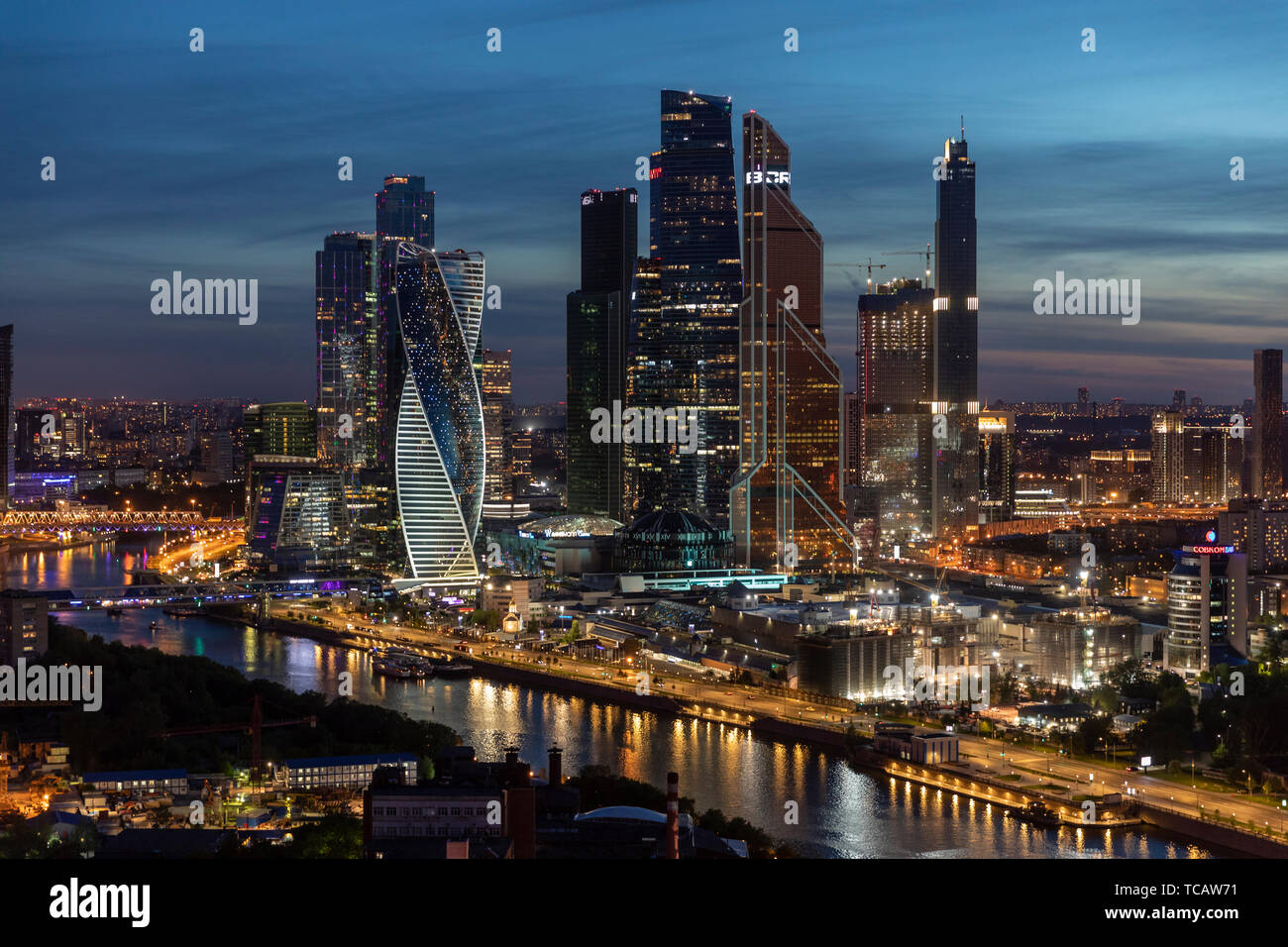 Russia moscow skyline modern hi-res stock photography and images - Alamy