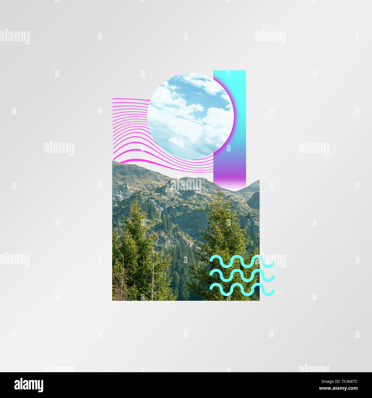 Negative Space Drawing Nature