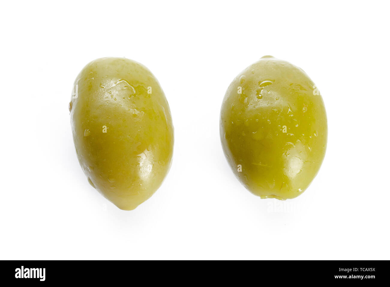 olive isolated on white Stock Photo - Alamy