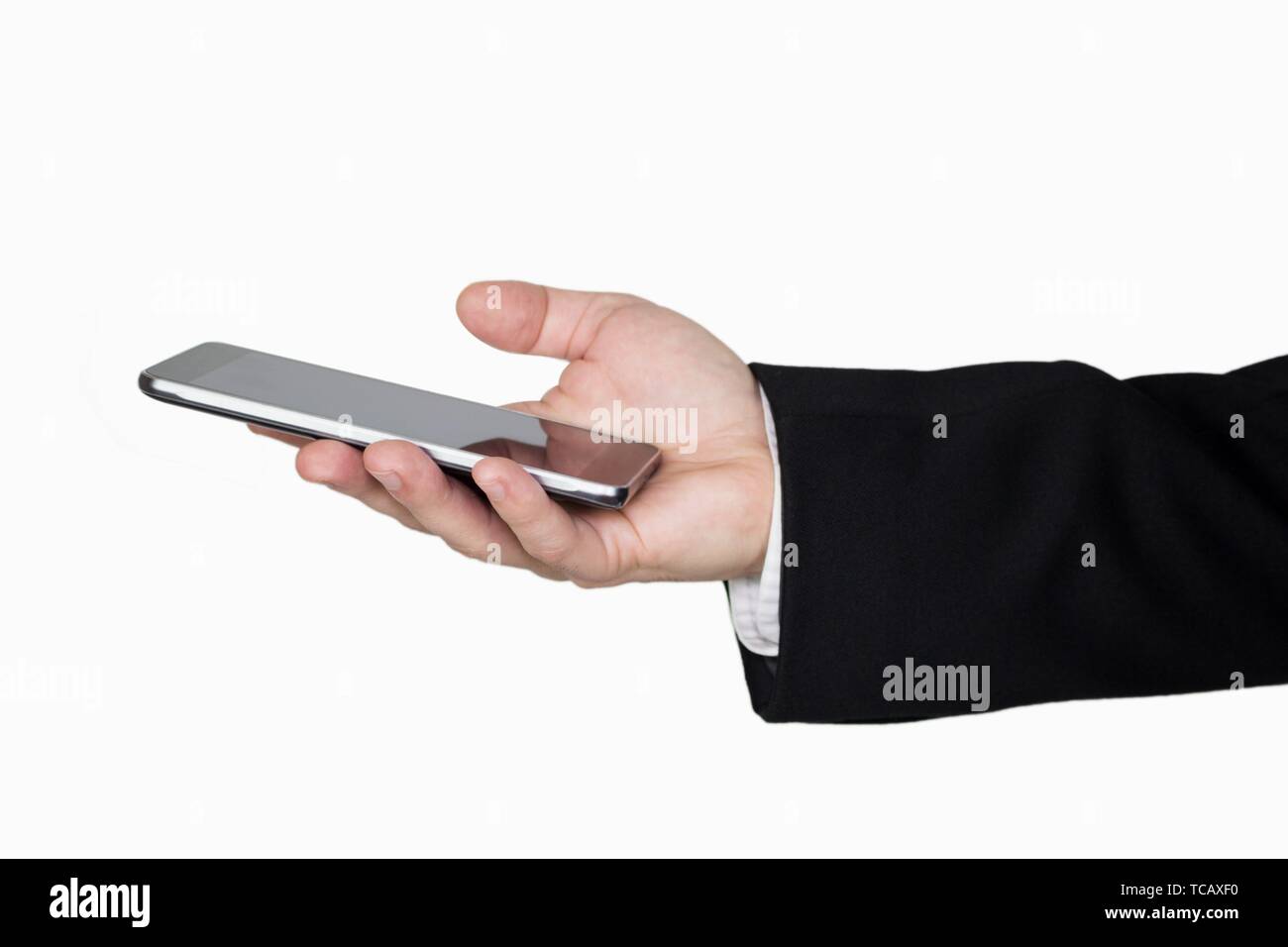 Hand holding phone back hi-res stock photography and images - Alamy