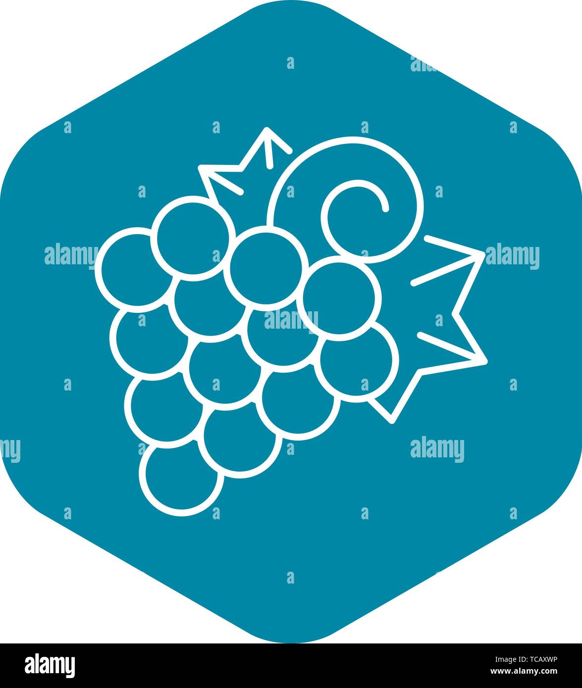 Vitis grape icon, outline style Stock Vector Image & Art - Alamy