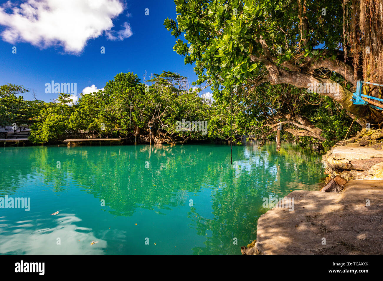 The Blue Lagoon, Port Vila, Efate, Vanuatu - famous tourist destination ...