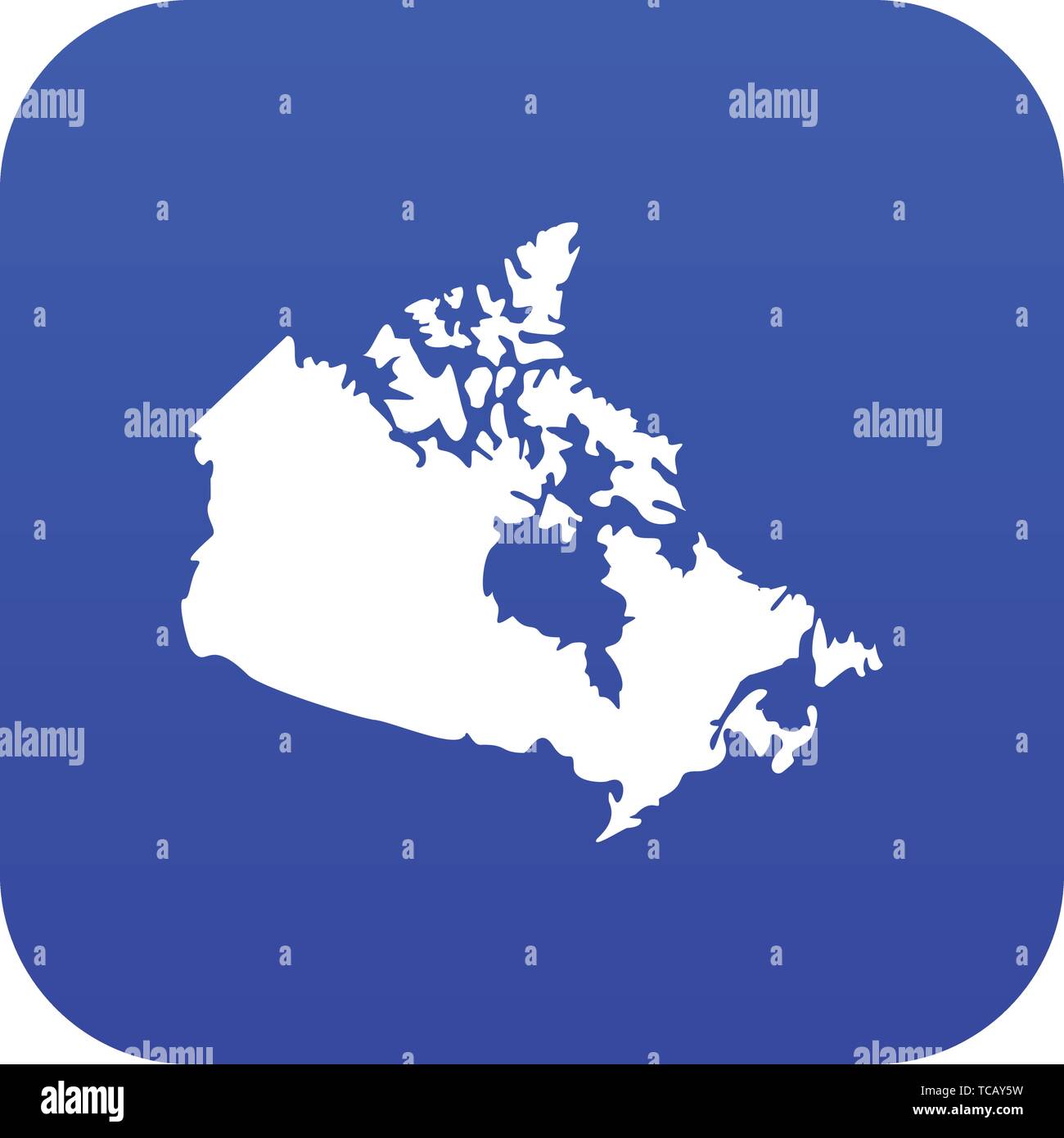 Canada map icon digital blue Stock Vector Image & Art - Alamy