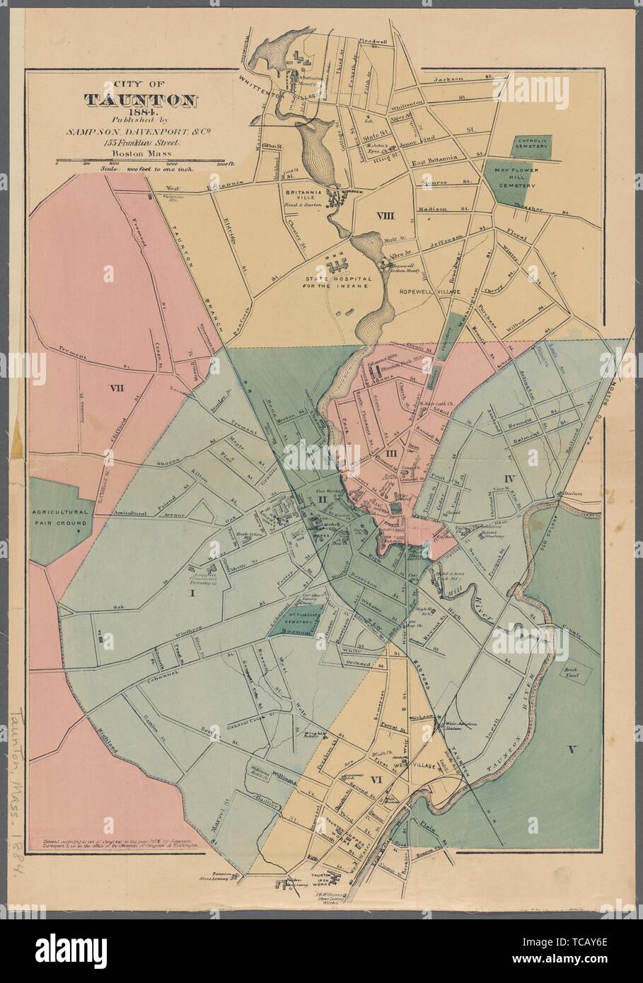 Map of davenport hi-res stock photography and images - Alamy