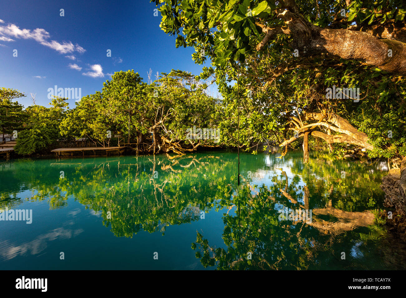 The Blue Lagoon, Port Vila, Efate, Vanuatu - famous tourist destination ...