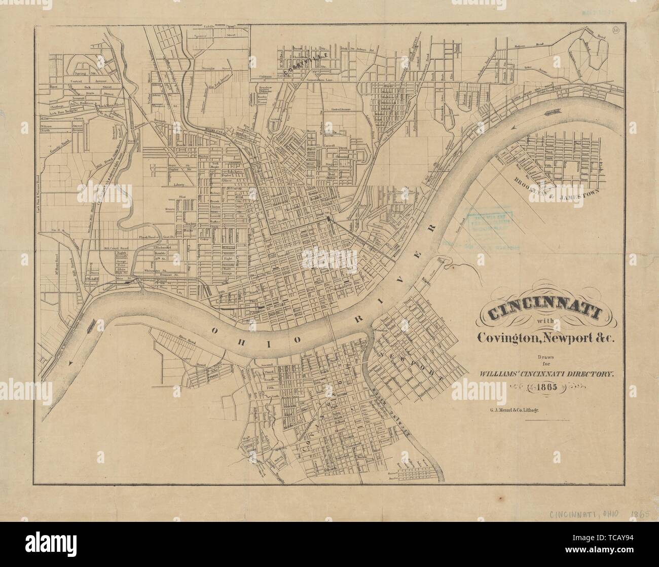 Map of newport ohio hi-res stock photography and images - Alamy
