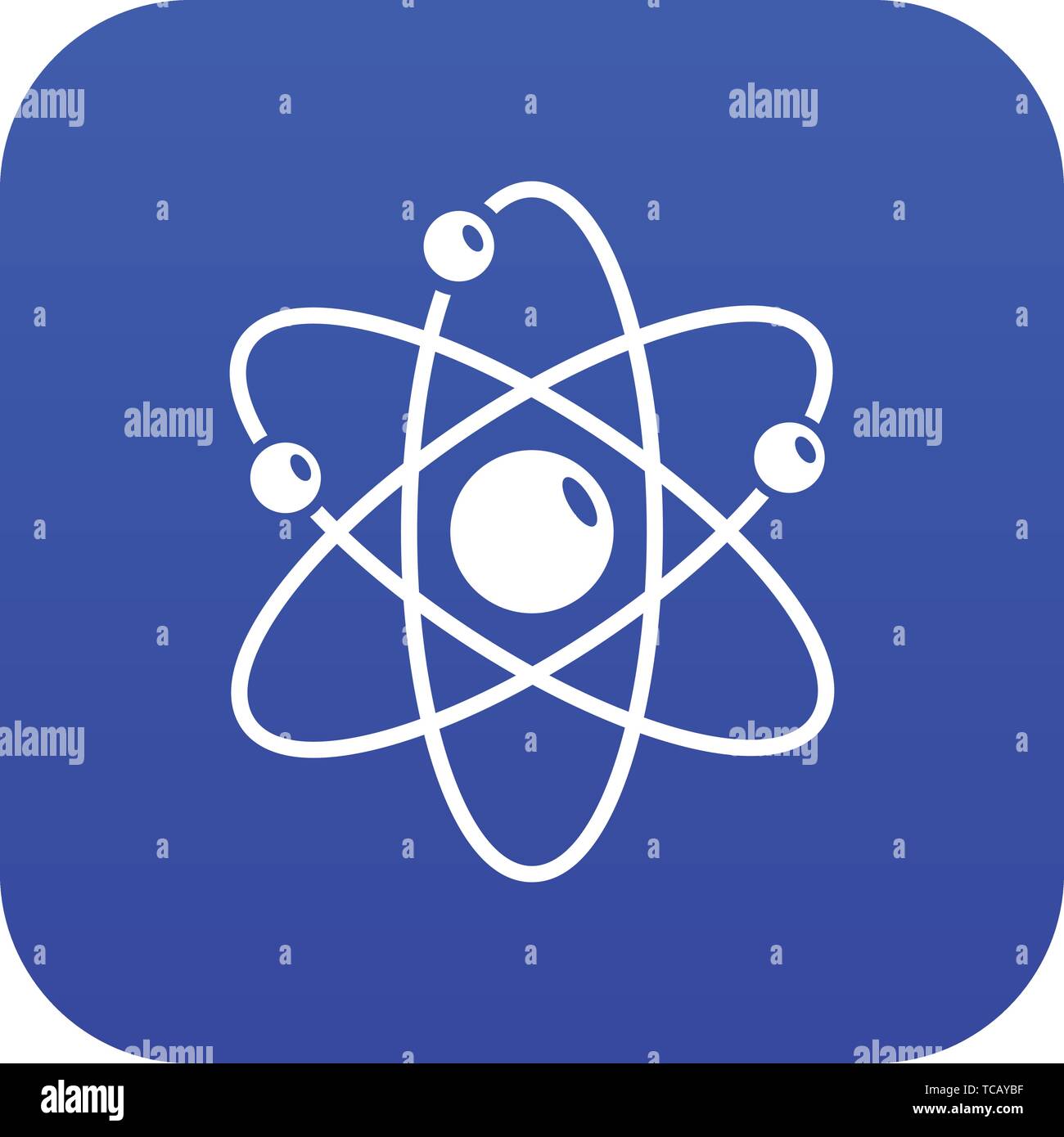 Atom icon blue vector Stock Vector Image & Art - Alamy