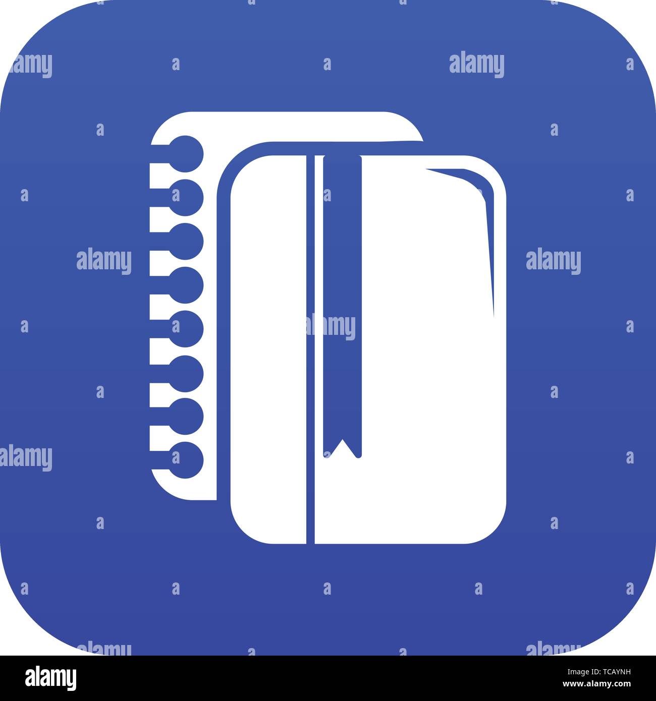 Copy book icon blue vector Stock Vector Image & Art - Alamy