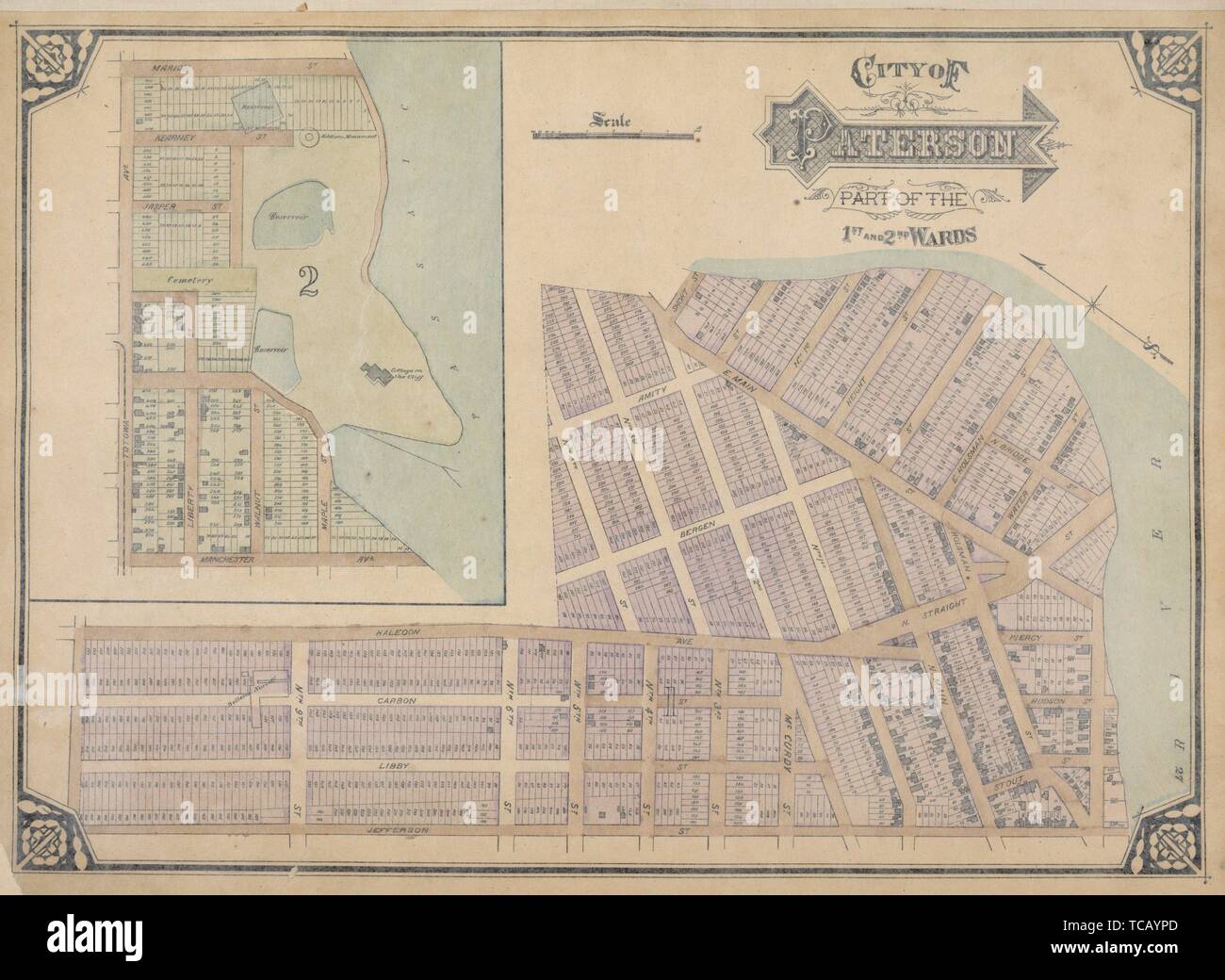 Paterson map hi-res stock photography and images - Alamy