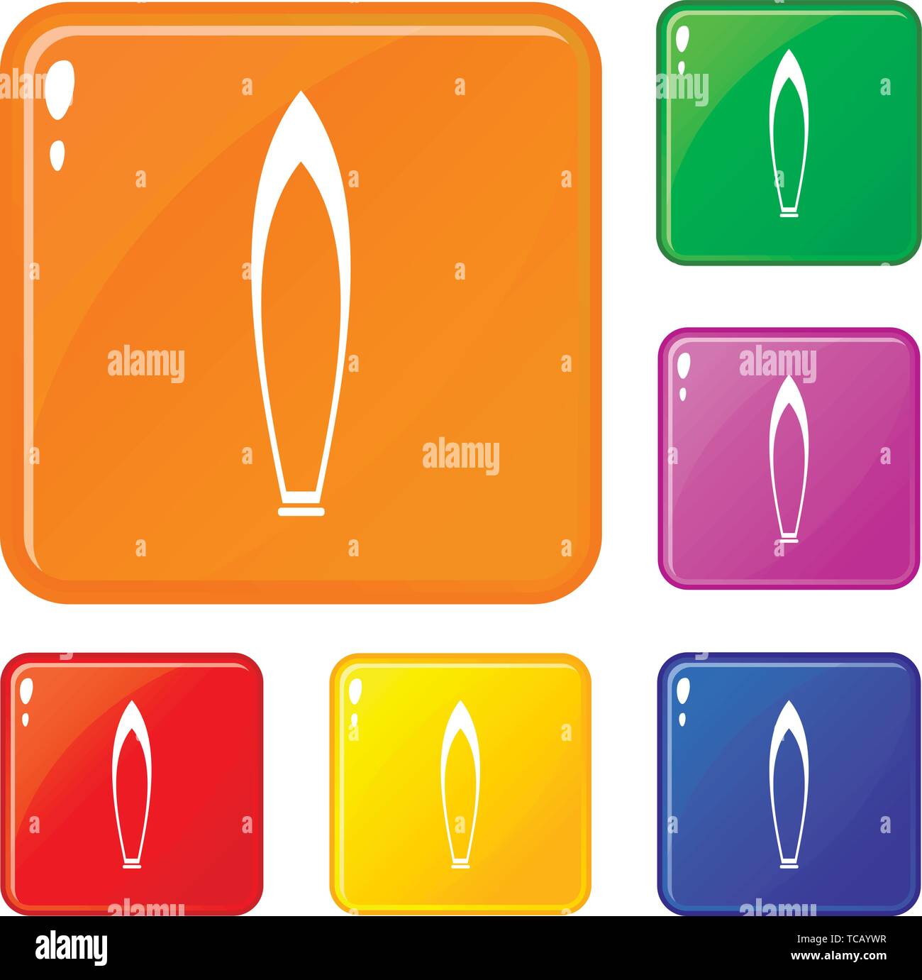Boat icons set vector color Stock Vector Image & Art - Alamy