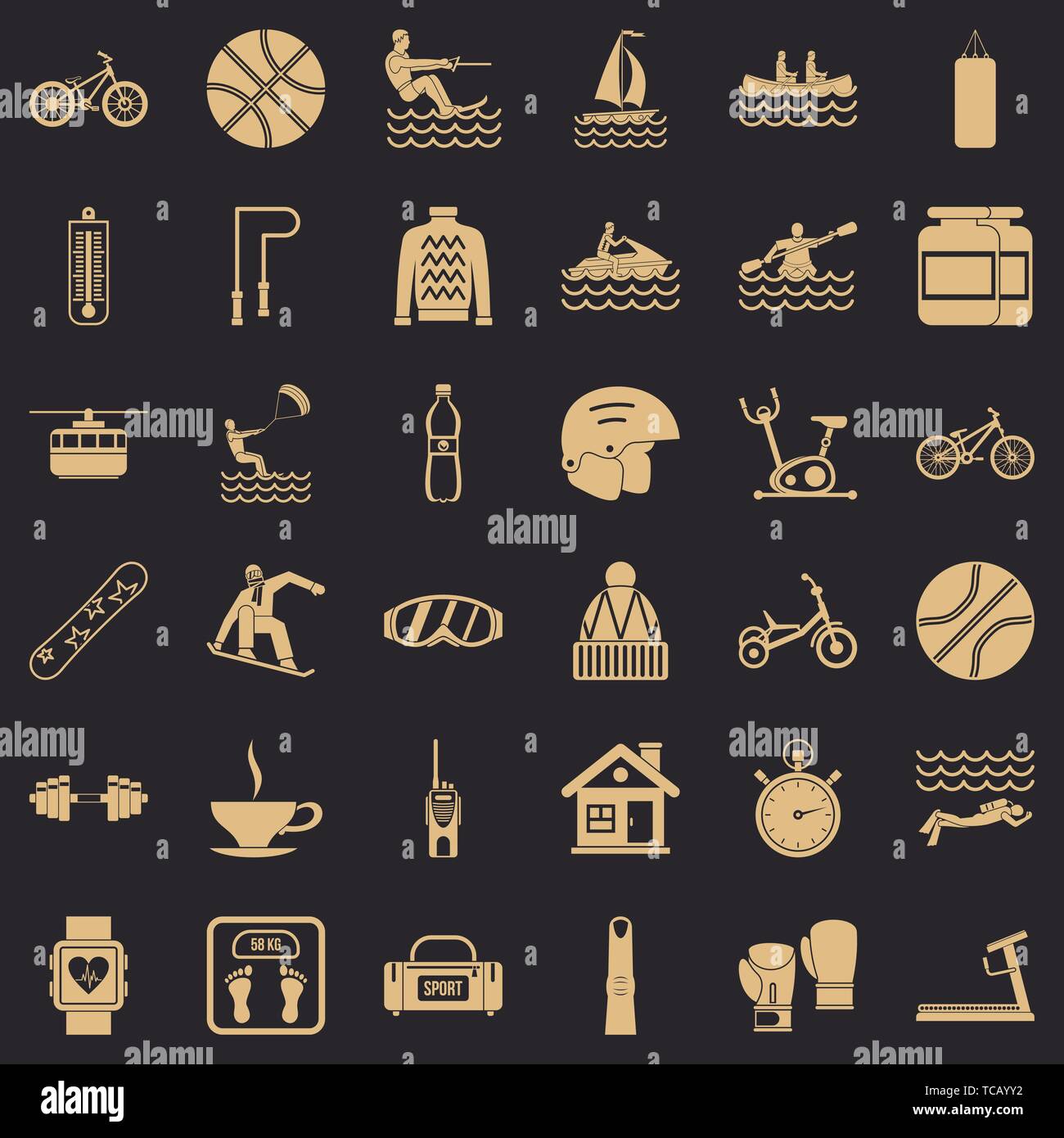 Public health icons set, simple style Stock Vector Image & Art - Alamy