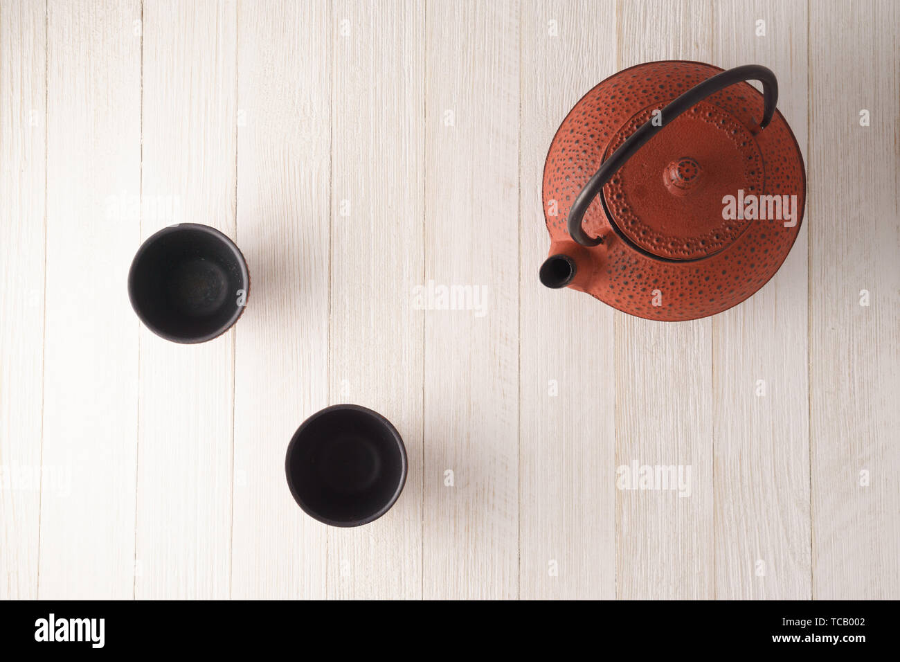 red clay tea pot set Stock Photo - Alamy
