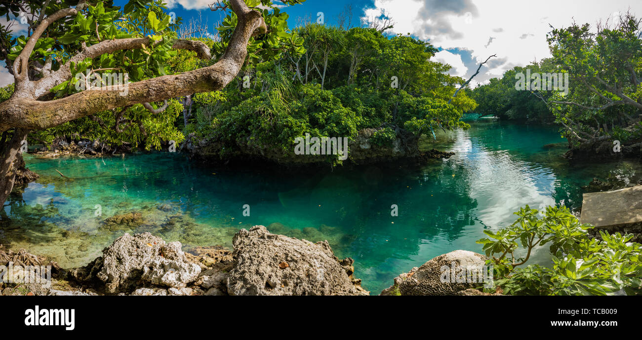 The Blue Lagoon, Port Vila, Efate, Vanuatu - famous tourist destination ...