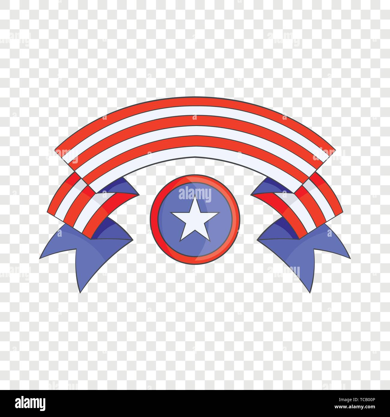 Independence day band icon, cartoon style Stock Vector Image & Art - Alamy