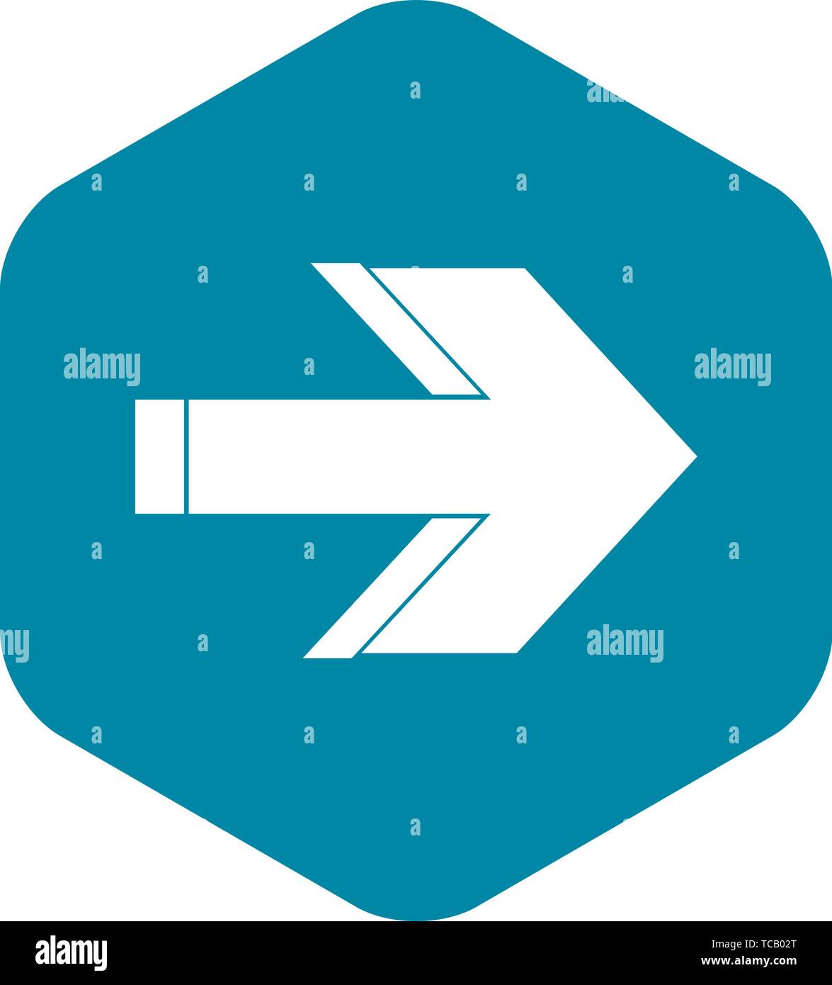 Arrow icon, simple style Stock Vector Image & Art - Alamy