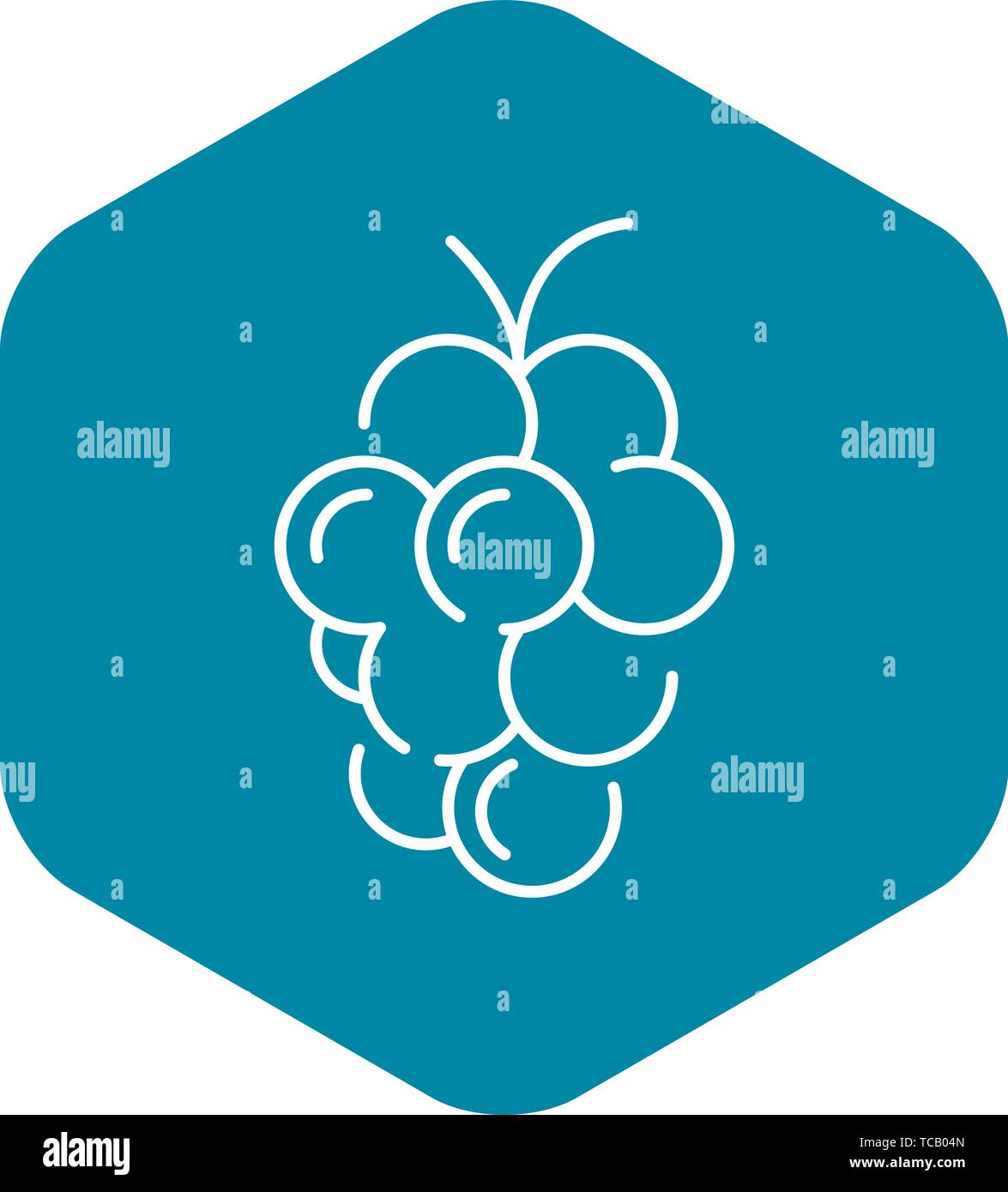 Farm fresh grape icon, outline style Stock Vector Image & Art - Alamy