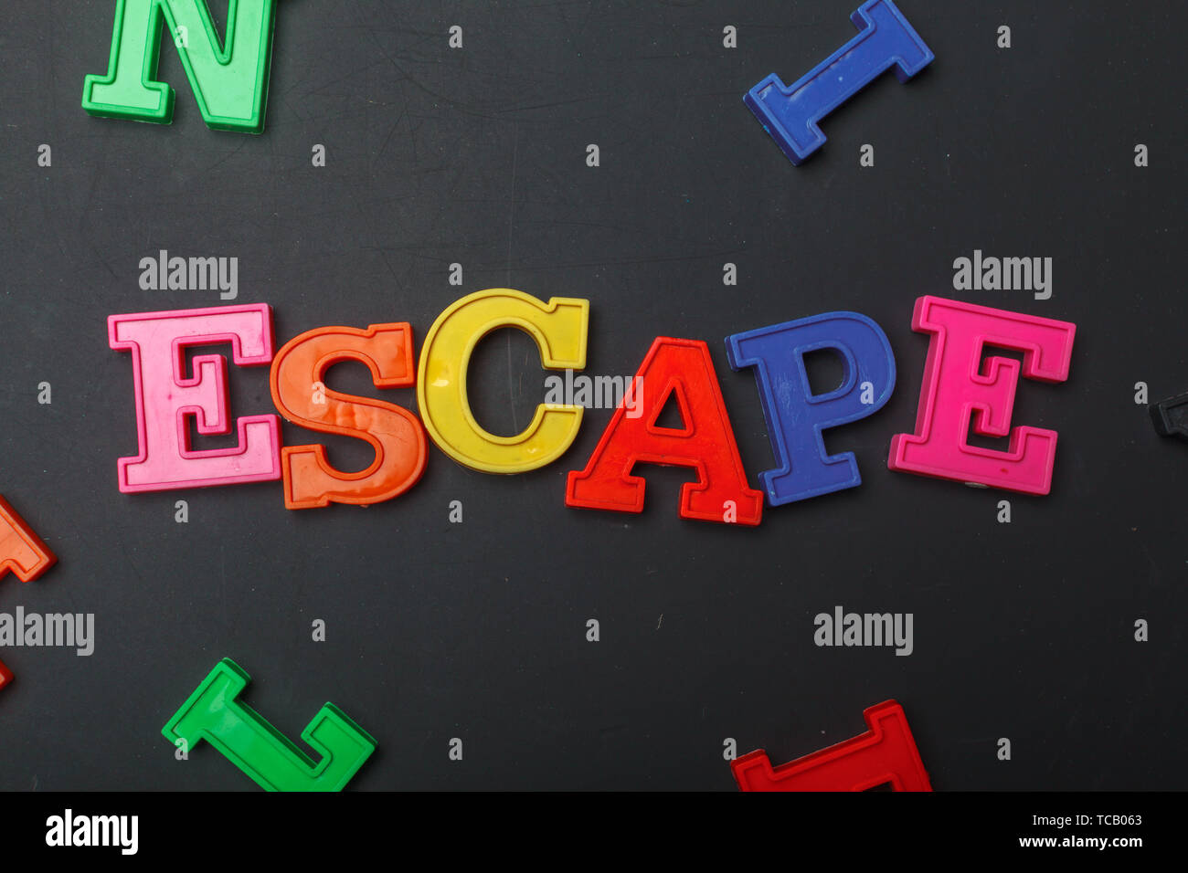 The word Escape Stock Photo - Alamy