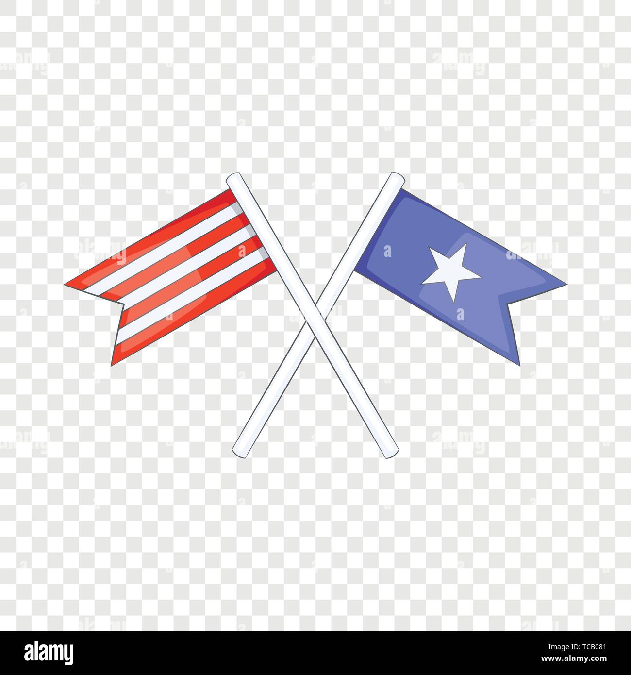 American flags icon cartoon Stock Vector Images - Alamy