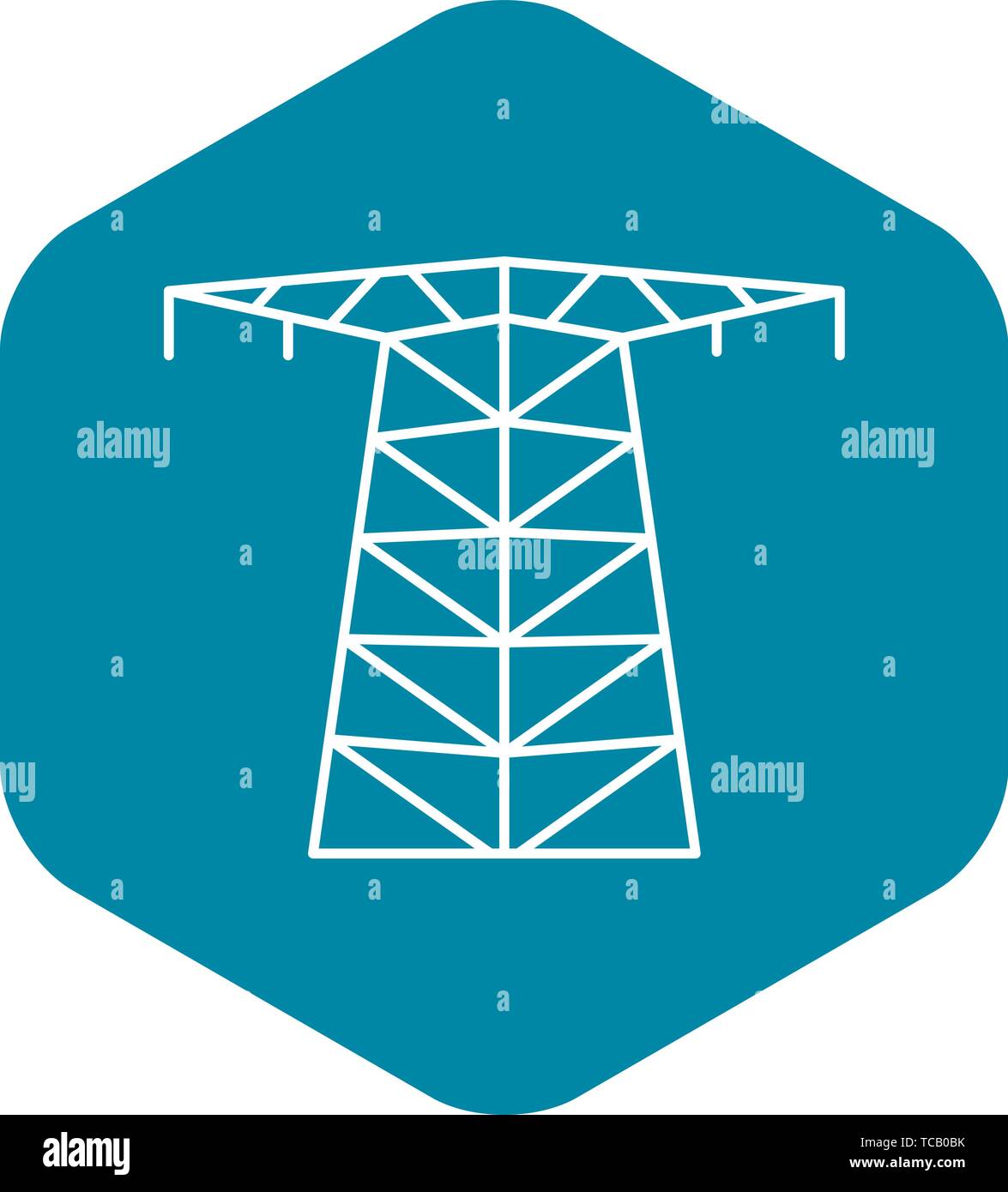 Large electric tower icon, outline style Stock Vector Image & Art - Alamy