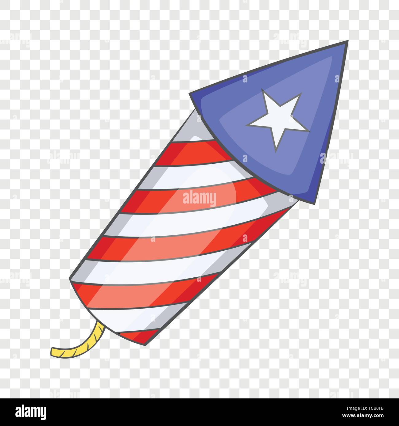 Independence day firework icon, cartoon style Stock Vector Image & Art ...