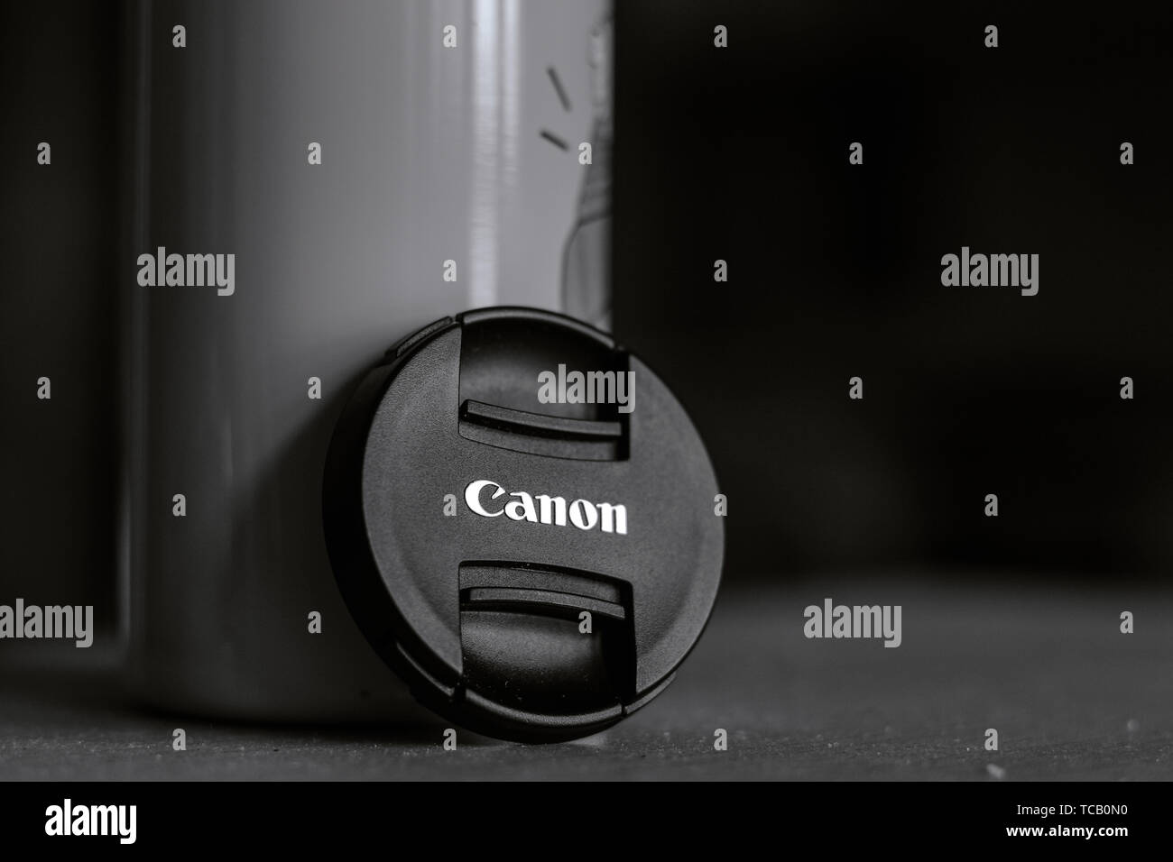 Canon lens cover Stock Photo - Alamy