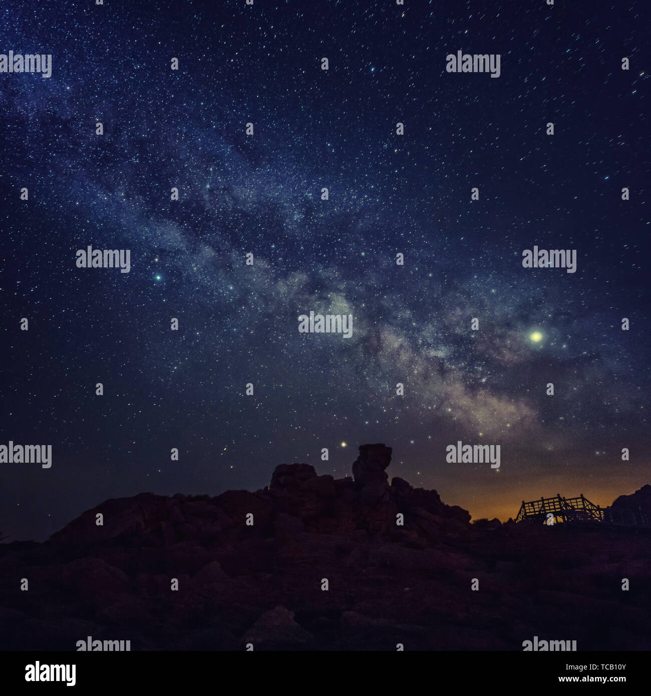 Iceberg beam, Milky Way Stock Photo - Alamy