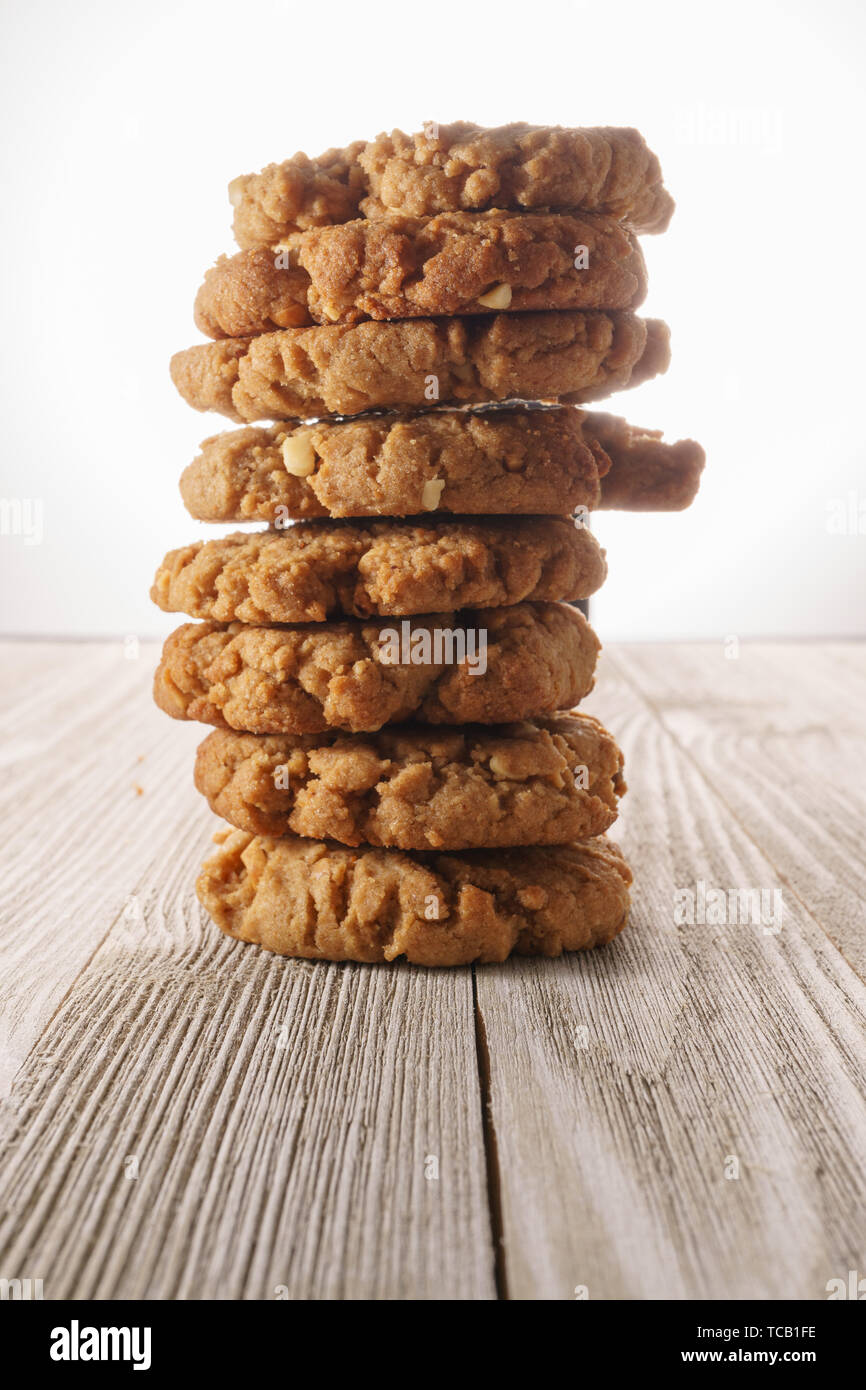 stack of peanut butter cookies Stock Photo - Alamy