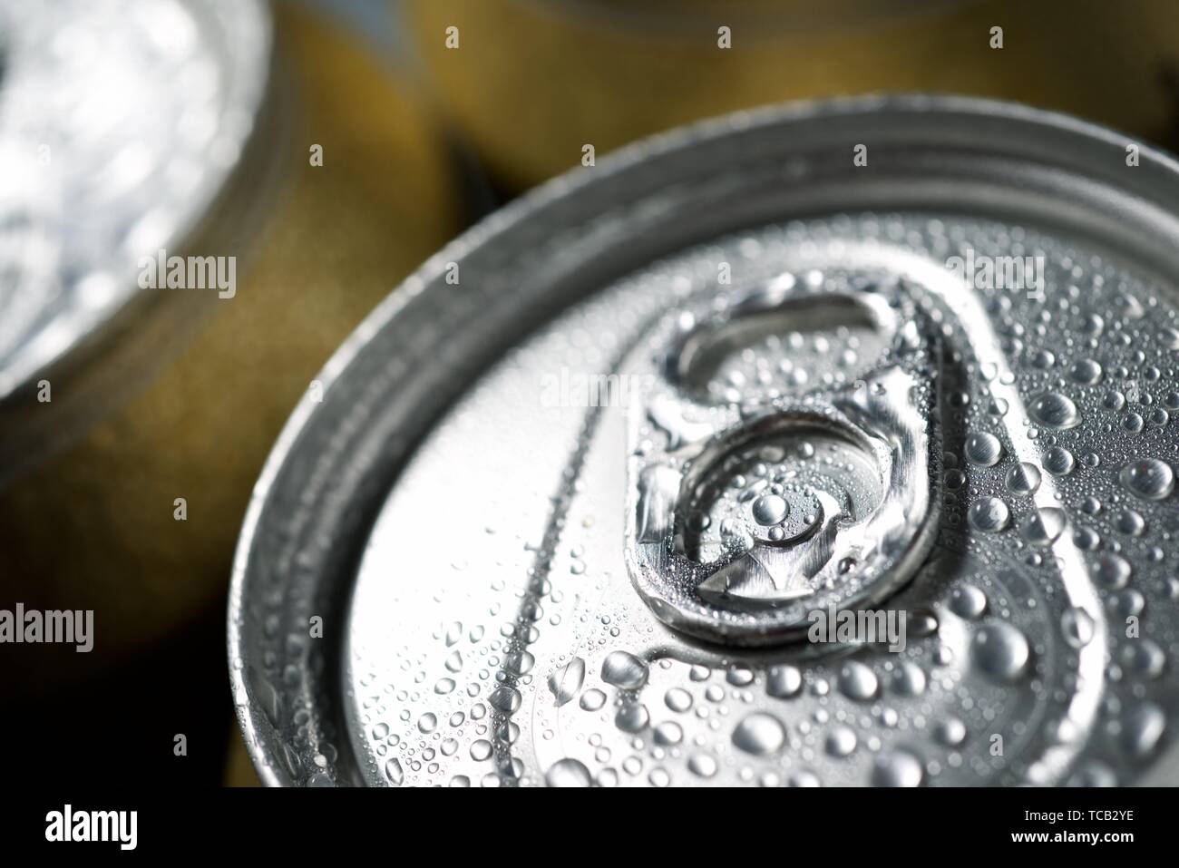 Detail of a group of beer cans Stock Photo - Alamy