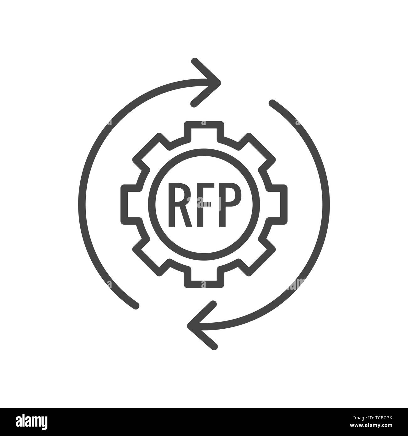 RFP Icon - request for proposal concept - idea Stock Vector Image & Art ...