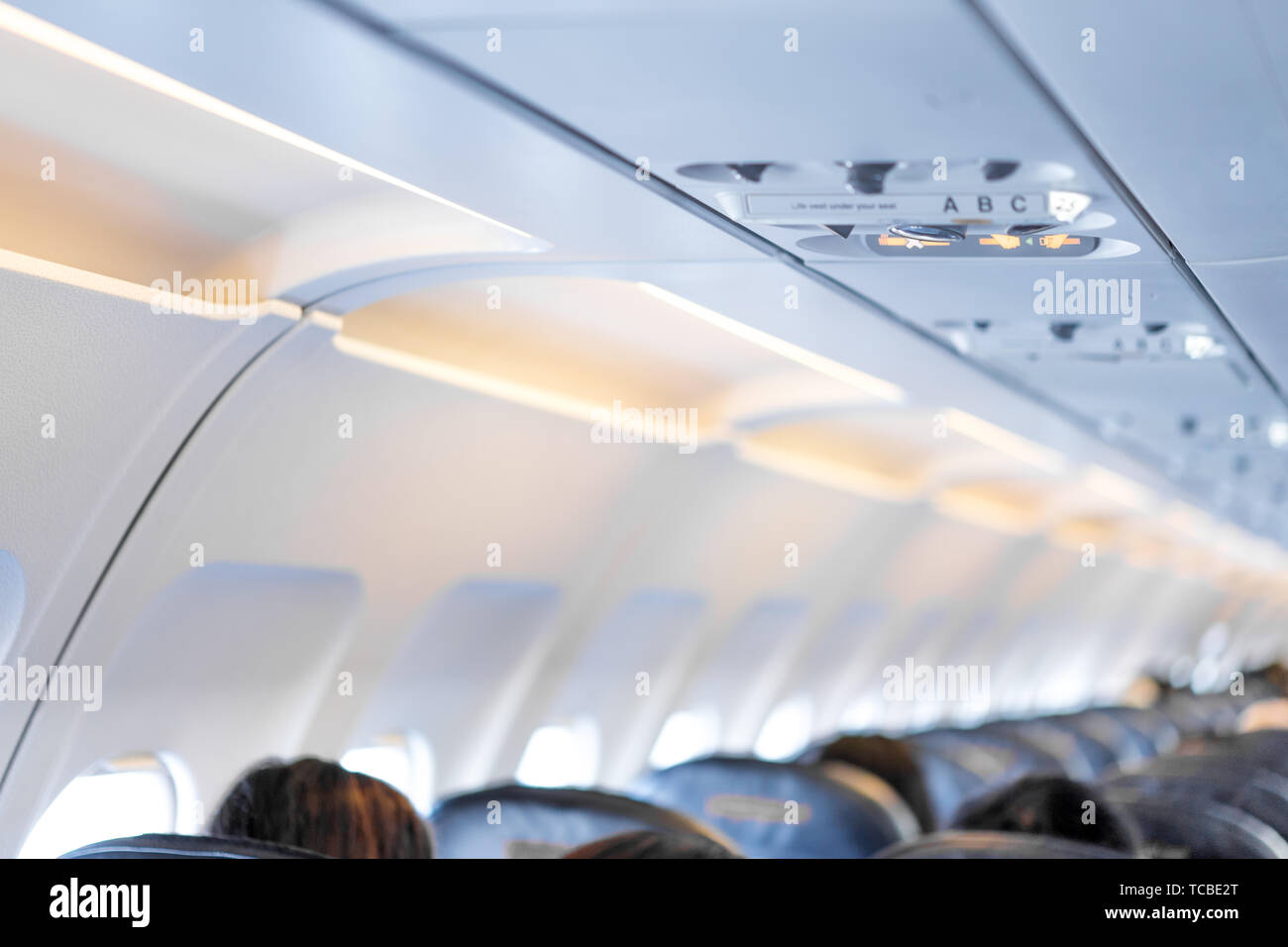 Overhead console airplane interior hi-res stock photography and images ...