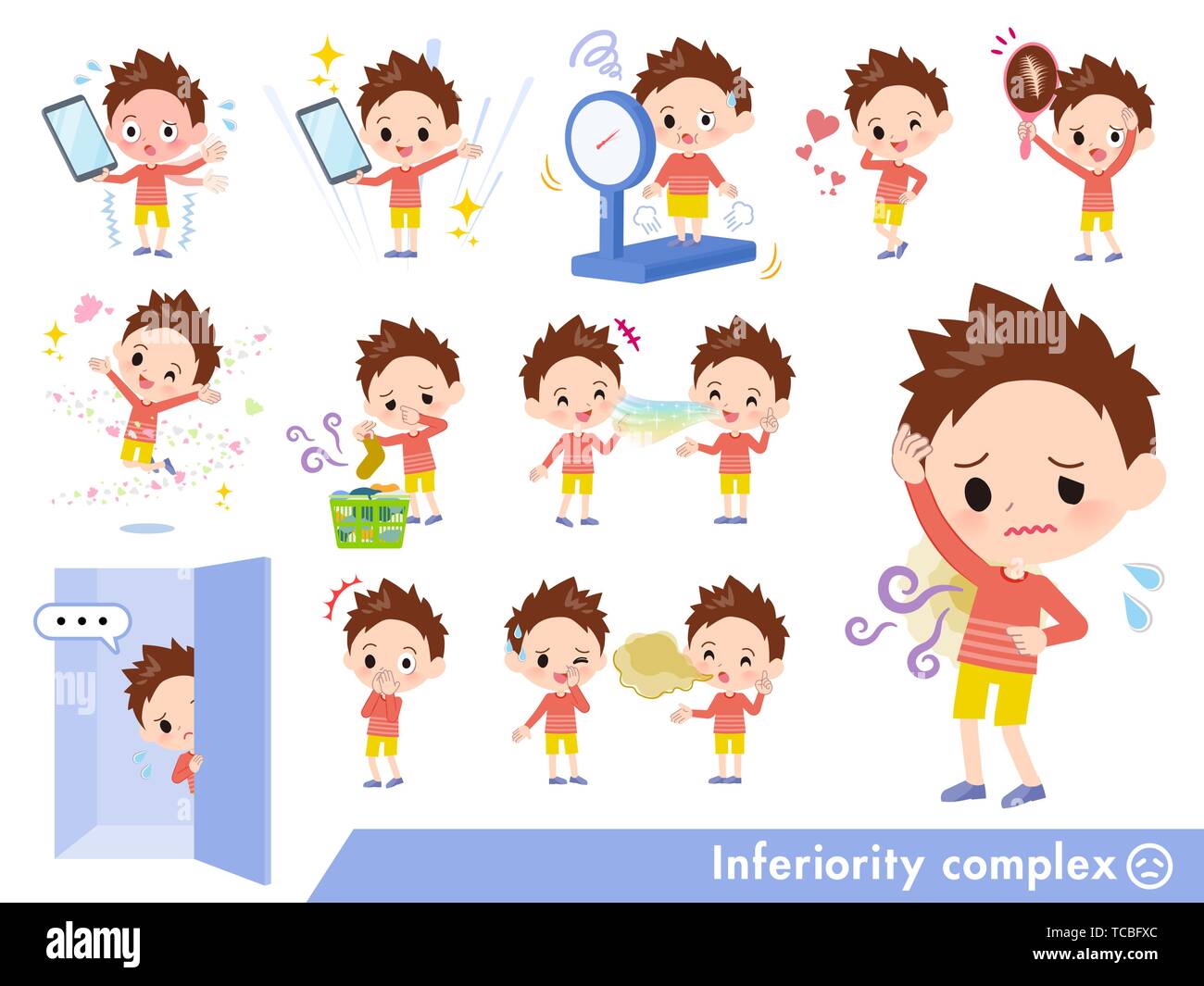 A set of boy on inferiority complex.There are actions suffering from ...