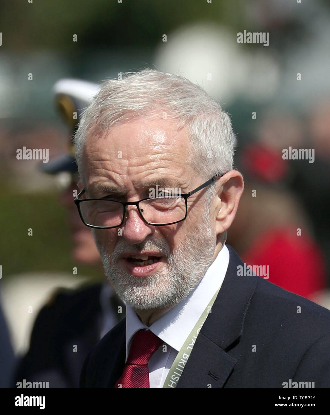 Labour leader Jeremy Corbyn arrives at the Royal British Legion's ...