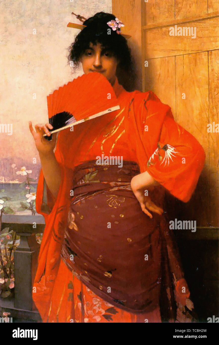 Jules Lefebvre- Japanese 1882 Stock Photo - Alamy