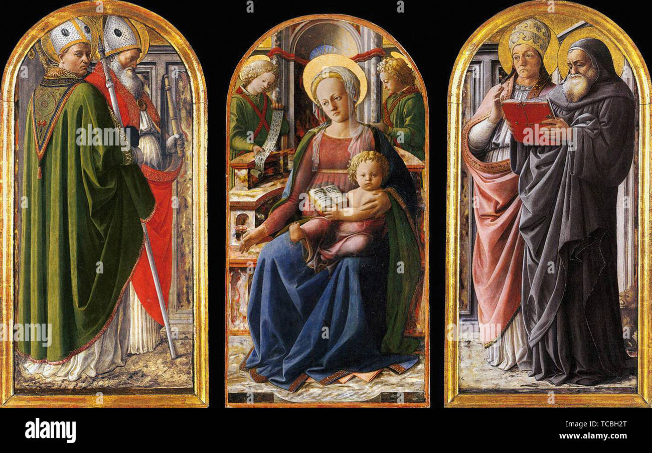 Filippo lippi triptych hi-res stock photography and images - Alamy