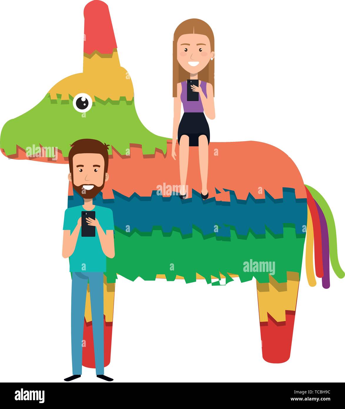 Pinata day of the dead Stock Vector Images - Alamy