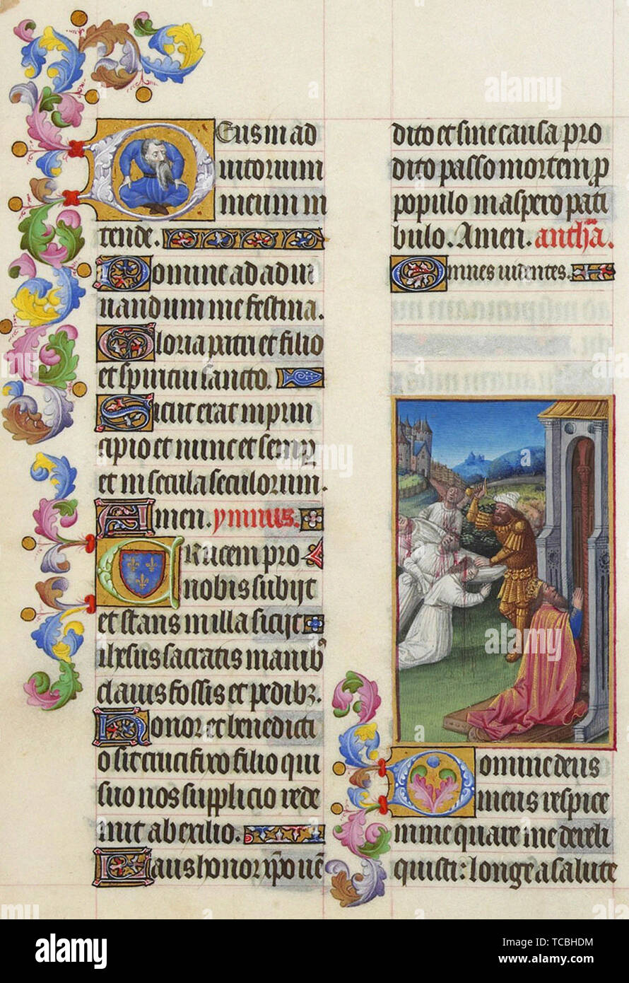 Limbourg brothers- Psalm Xxi Stock Photo - Alamy