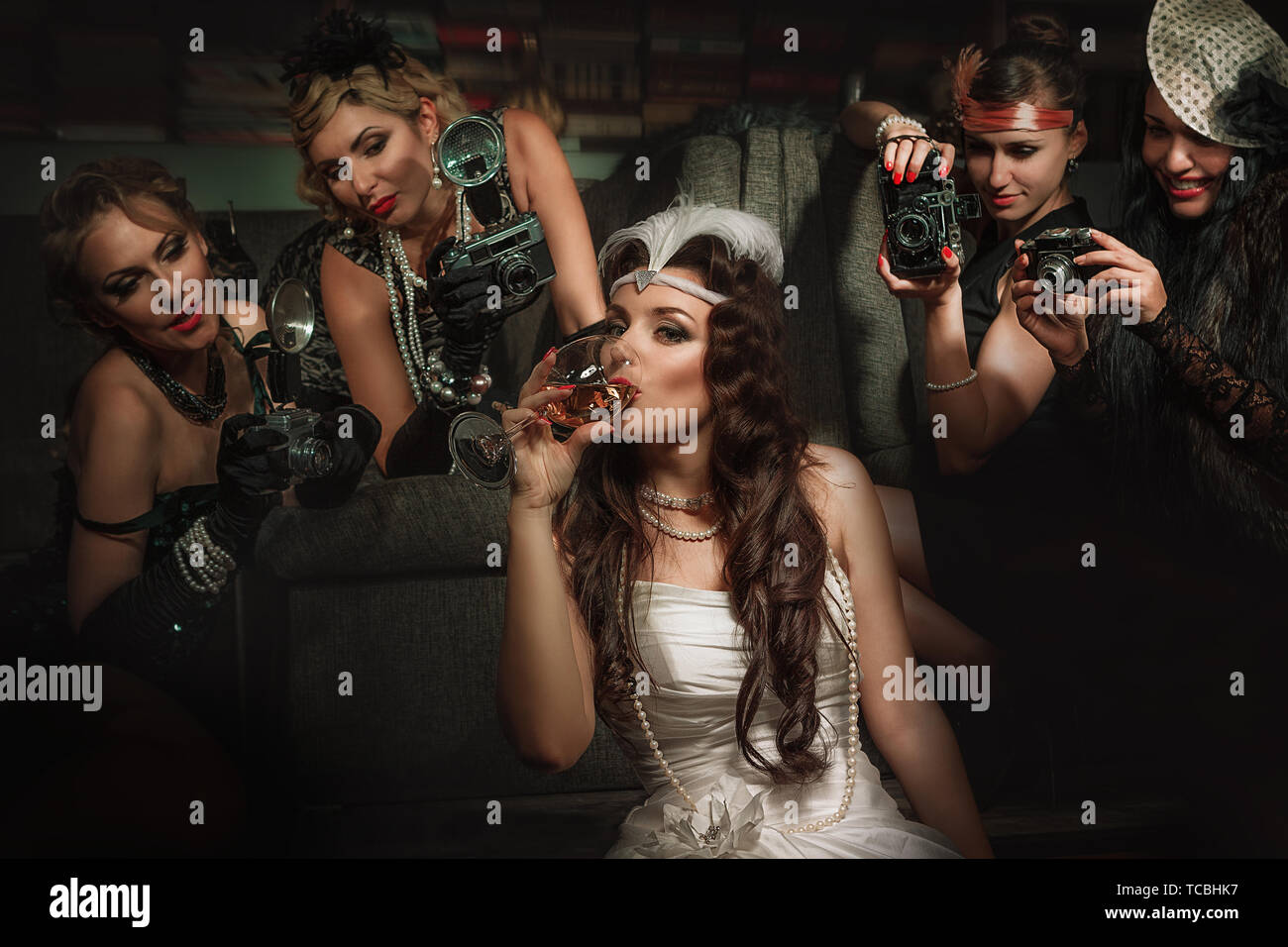 Rich women party hi-res stock photography and images - Alamy