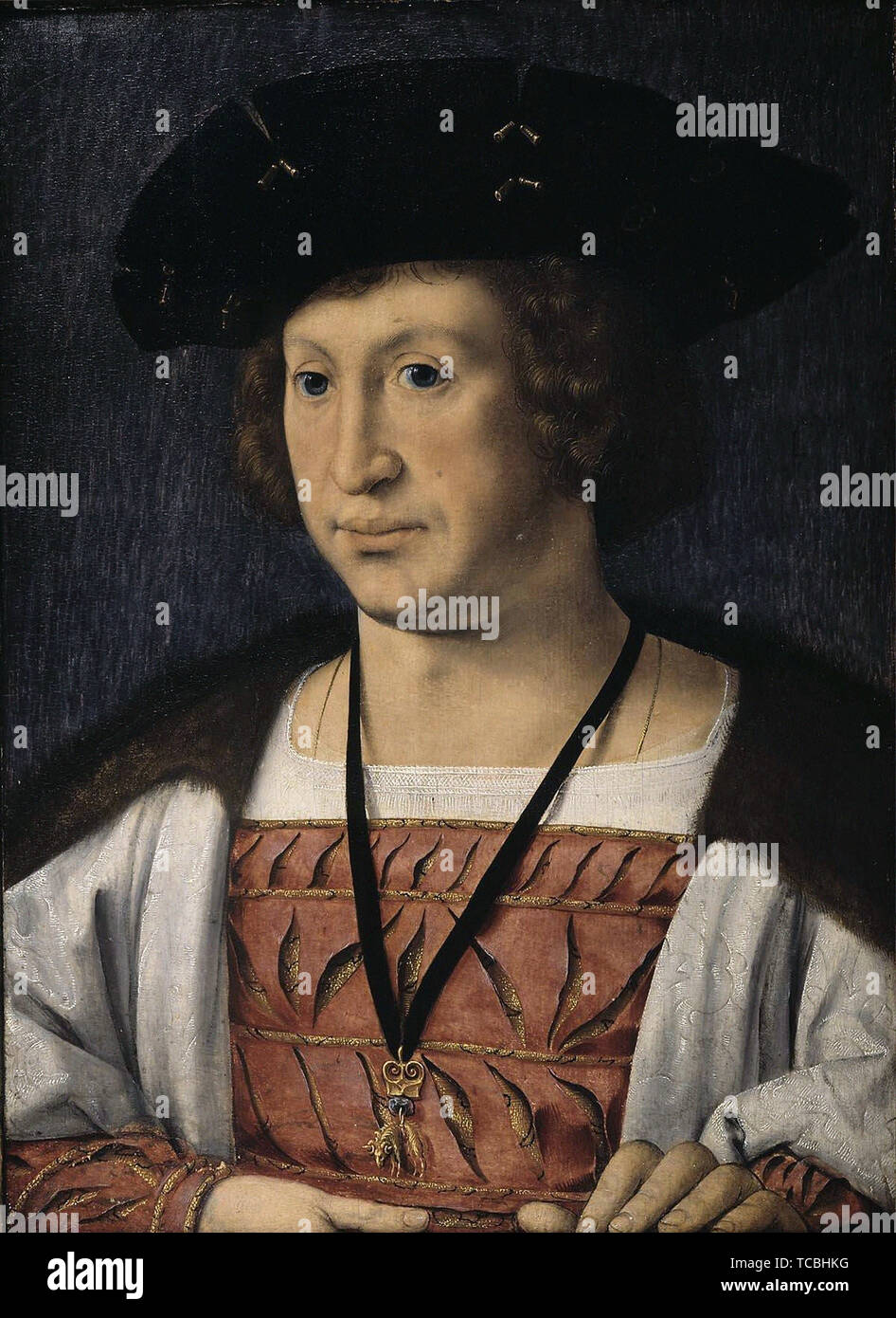 Jan Gossaert (Mabuse) - Portrait Floris Van Egmond 1519 Stock Photo - Alamy