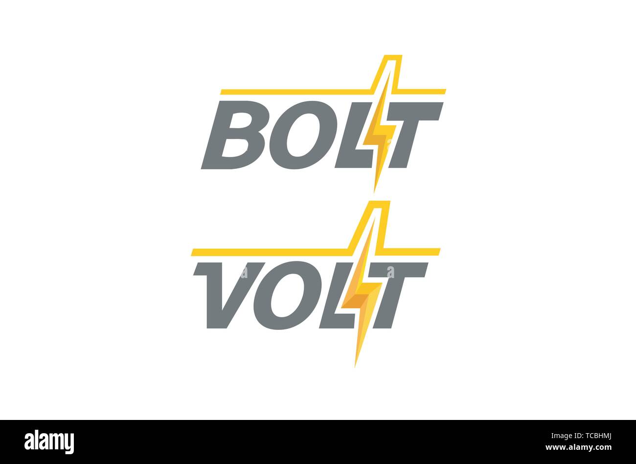 Creative Letter Electricity Text Symbol Logo Vector Design Illustration ...