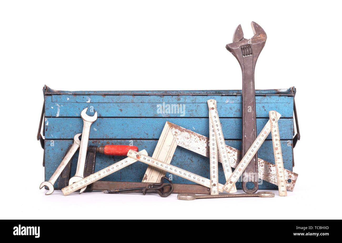 Vintage tool box hi-res stock photography and images - Alamy