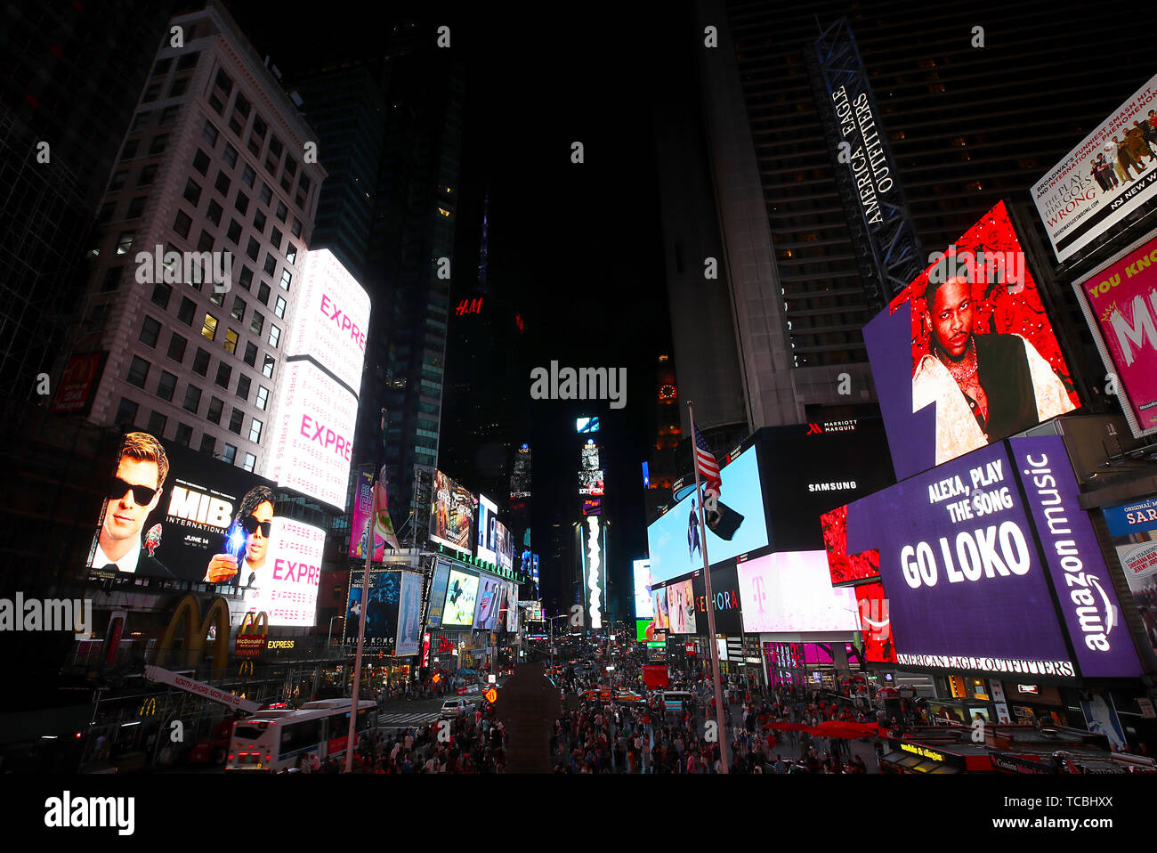 A general view of Times Square in New York, USA Stock Photo - Alamy