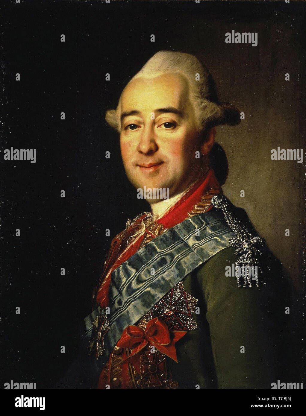 Dmitri Levitski - Russian General Mikhail Krechetnikov 1778 Stock Photo ...