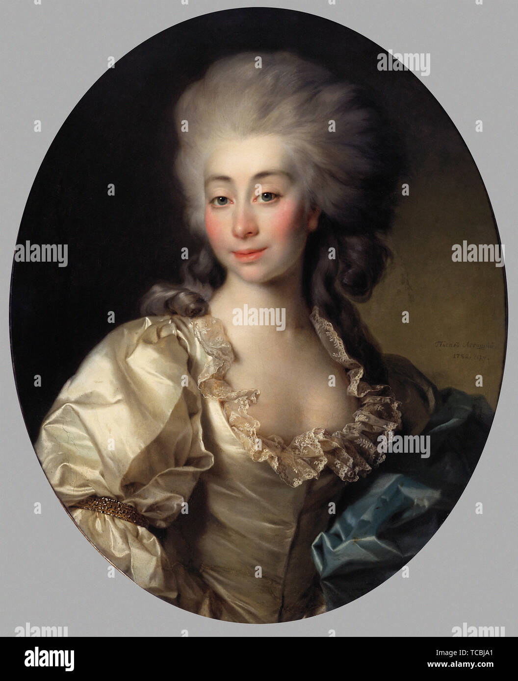 Dmitri Levitski - Portrait Countess Ursul Mniszek 1782 Stock Photo - Alamy