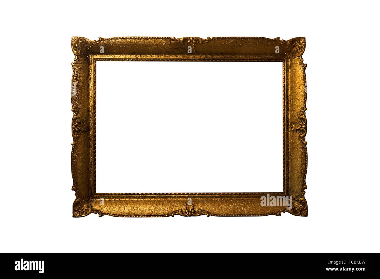 Golden vintage frame hi-res stock photography and images - Alamy