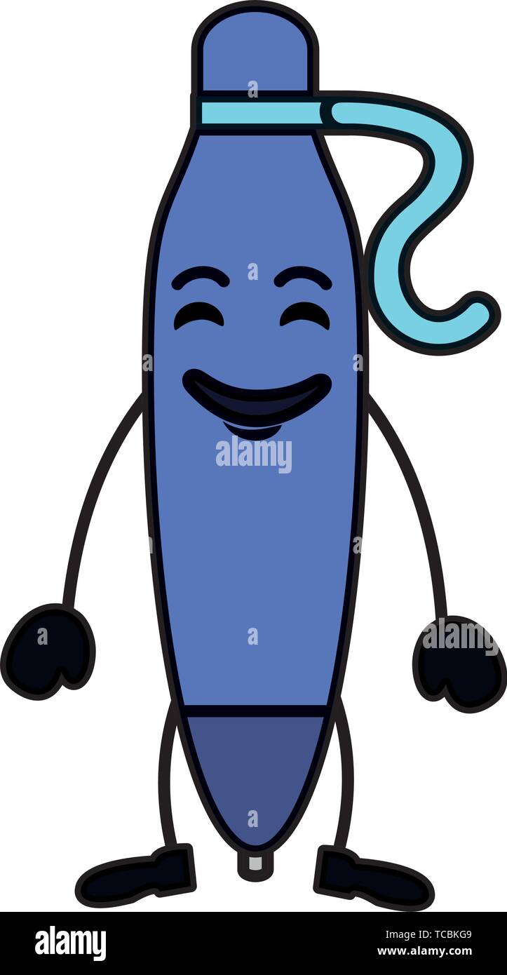 cute pen ink kawaii character Stock Vector Image & Art - Alamy