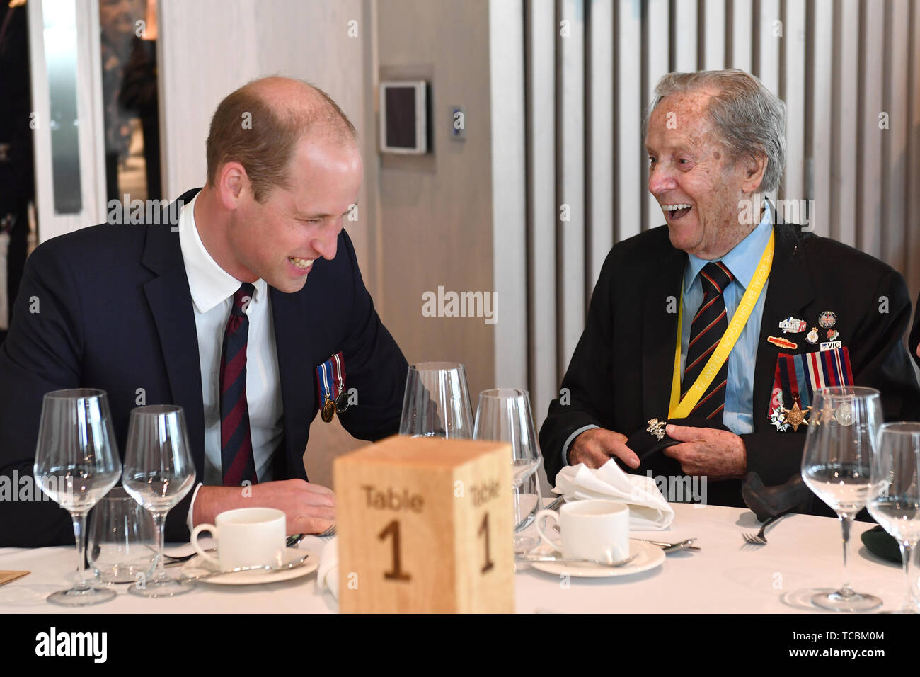 The Duke of Cambridge speaks with Jack Cunnane as he meets veterans ...